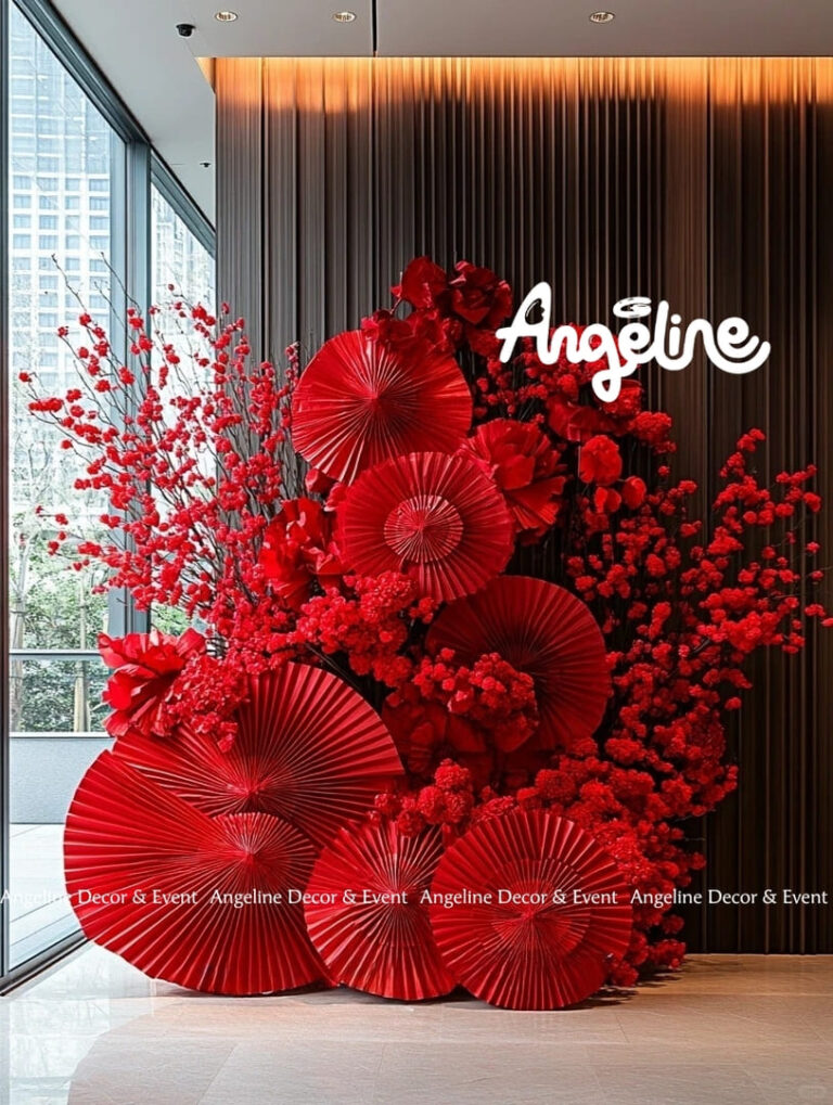 Trang Trí Tết Nguyên Đán 2026 “Xuân Vị Hồng Vang – Ngập Tràn Tài Lộc”